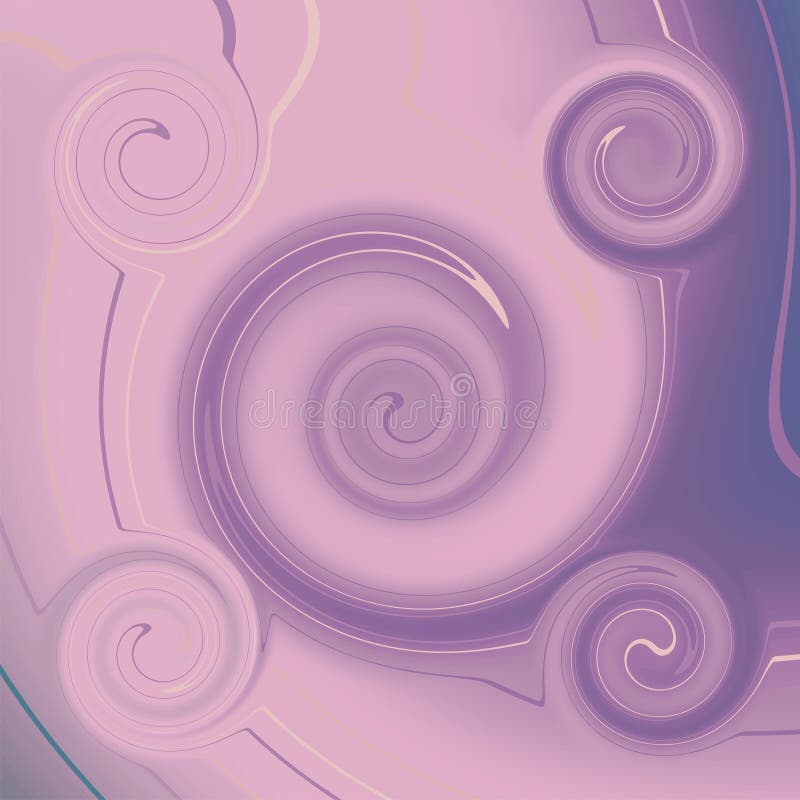 Stylish Spiral Geometric Pattern. Ornament of Lines and Curls. Linear ...