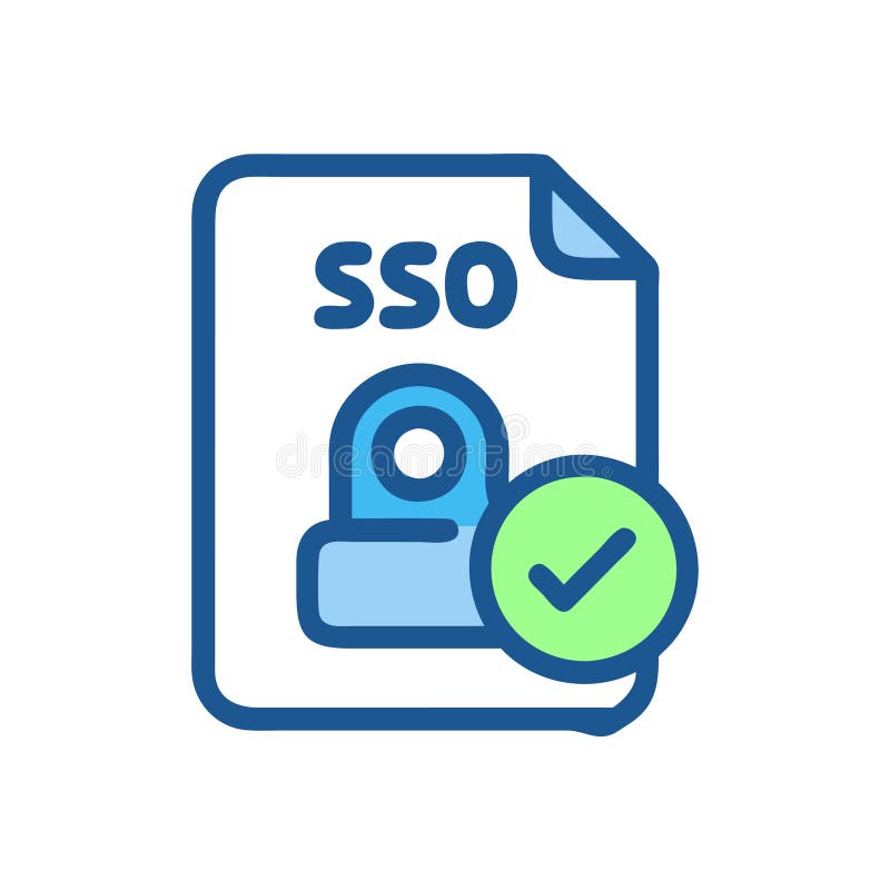 Stylish SSO Icon stock illustration. Illustration of futuristic - 351632812 Stylish SSO Icon stock illustration. Illustration of futuristic - 351632812