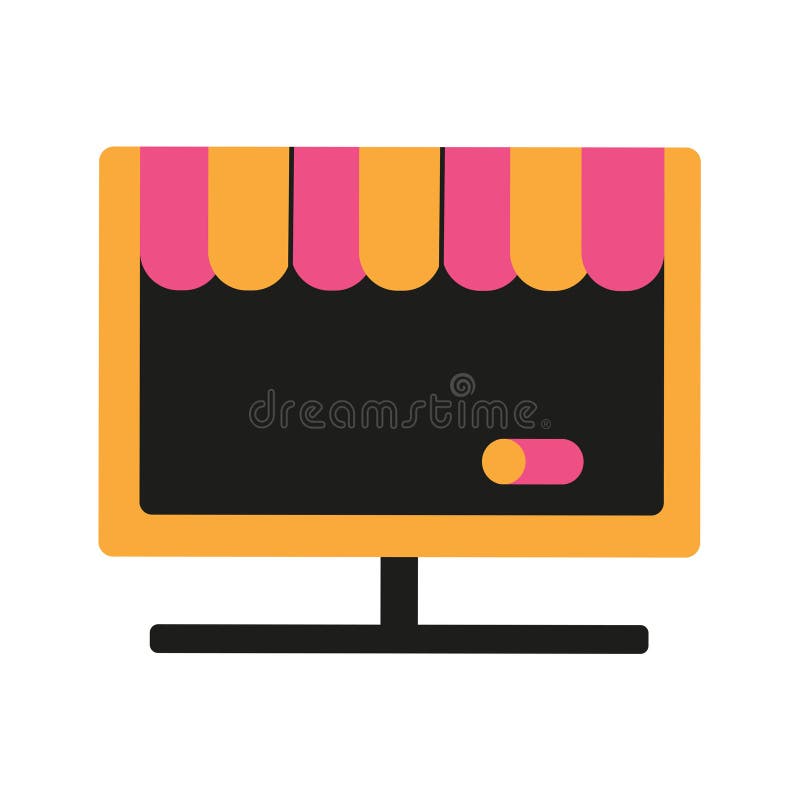 Stylish Storefront on a Digital Screen with Vibrant Colors and Inviting ...