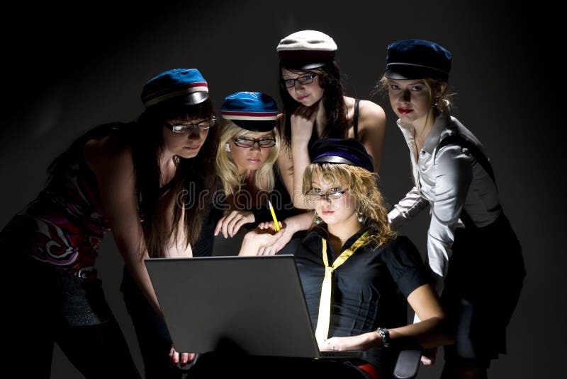 Stylish students stock photo. Image of women, university - 10306566