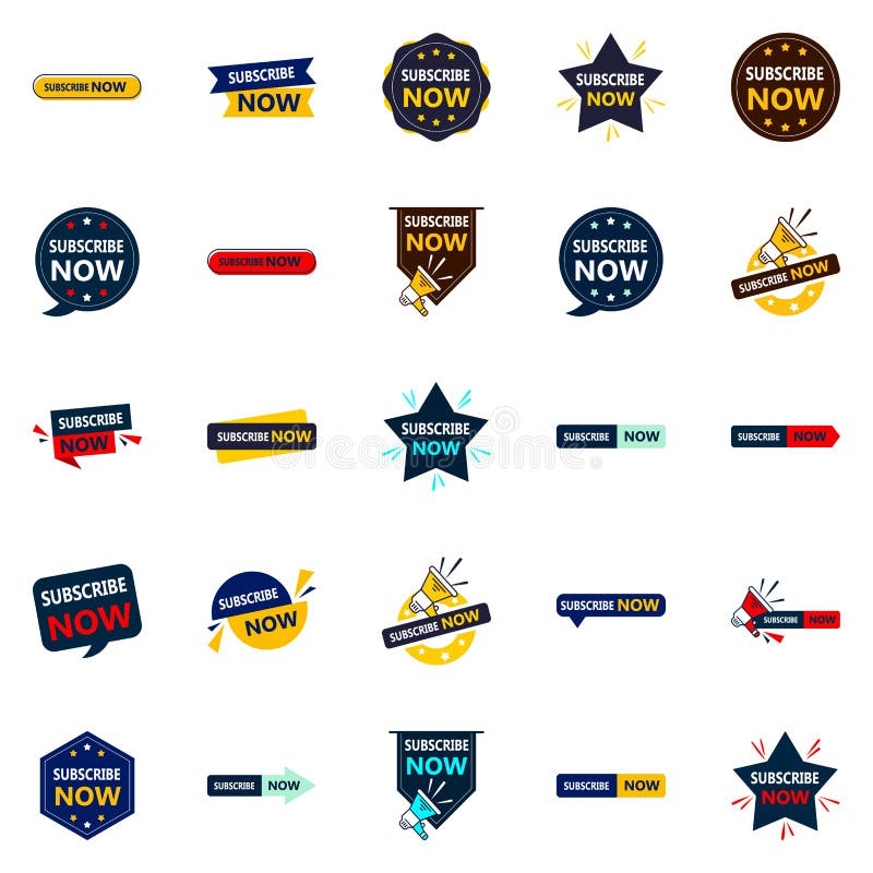 25 Stylish Subscribe Now Banners for E-Commerce and Online Stores Stock ...