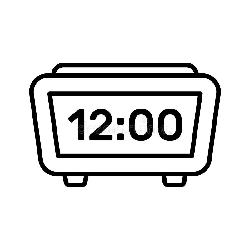 A Stylish Table Clock Icon, Ideal for Indicating Timekeeping and ...