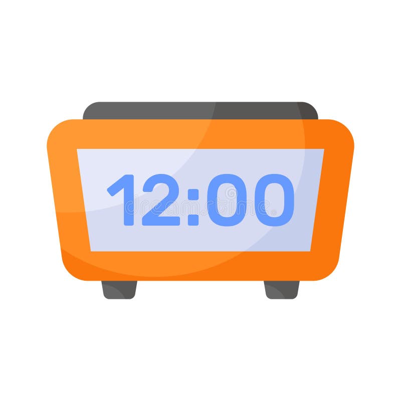 A Stylish Table Clock Icon, Ideal for Indicating Timekeeping and ...