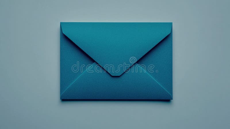 A Stylish Teal Envelope on a Smooth Surface, Perfect for Representing ...
