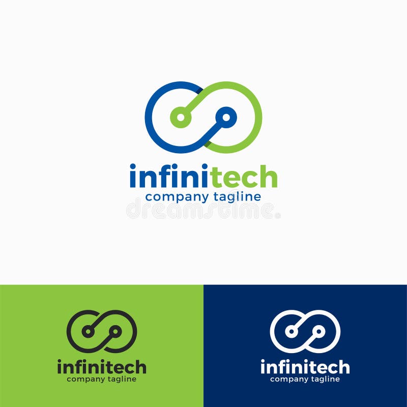 Infinity Technology Logo Template Stock Vector - Illustration of ...