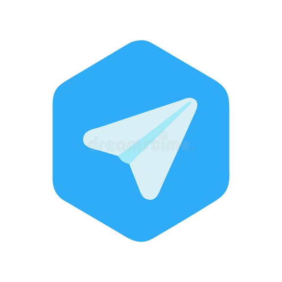 Stylish Telegram Icon for Modern Messaging Stock Vector - Illustration ...