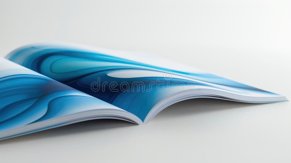 Stylish a Template for Brochures and Reports. Modern Blue Design, Front ...