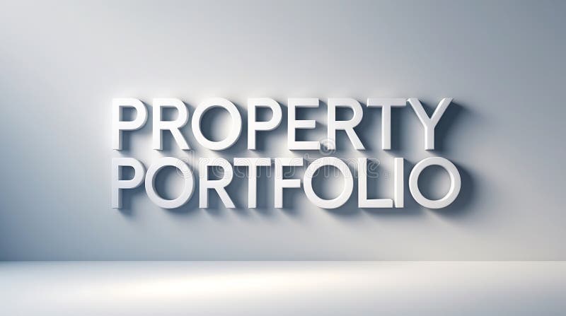Stylish Text Design Representing a Property Portfolio on a Neutral ...