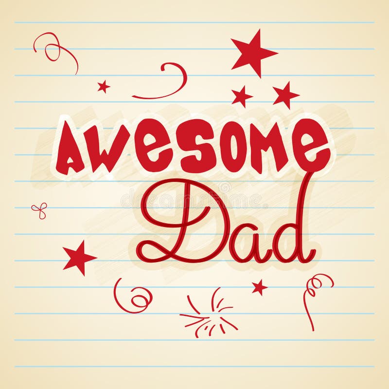 Awesome Dad Stock Illustrations – 141 Awesome Dad Stock Illustrations ...