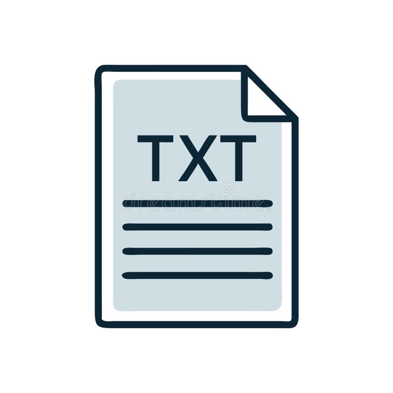 Stylish Text Sheet Icon for Note Taking Stock Vector - Illustration of ...