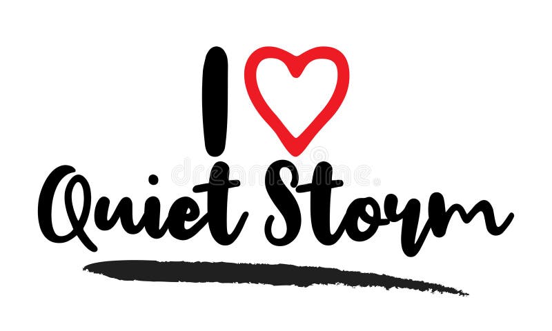 Quiet Storm Stylish Text Typography Lettering Phrase Vector Design Stock Vector - Illustration ...