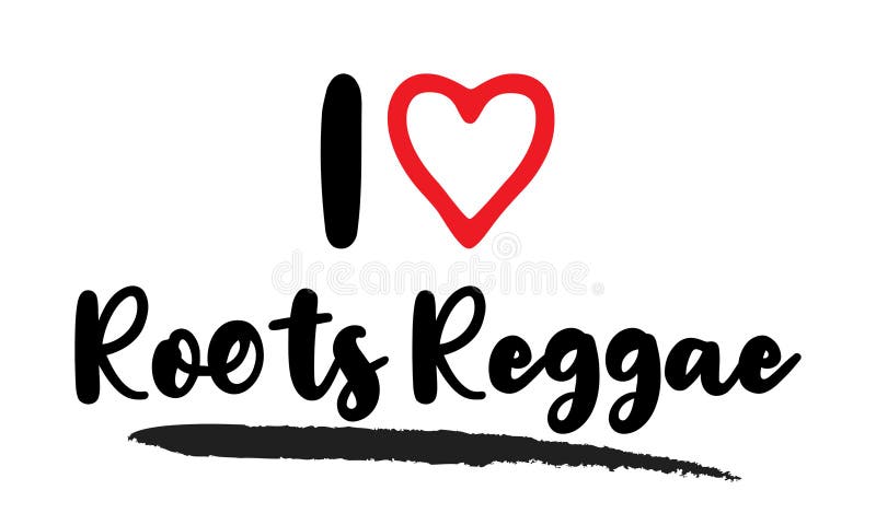Roots Reggae Stylish Text Typography Lettering Phrase Vector Design ...
