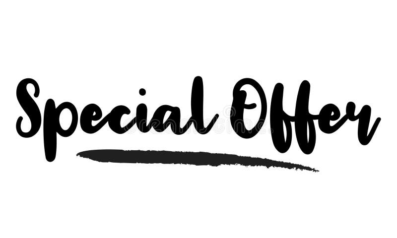 Special Offer Stylish Text Typography Lettering Phrase Vector Design ...
