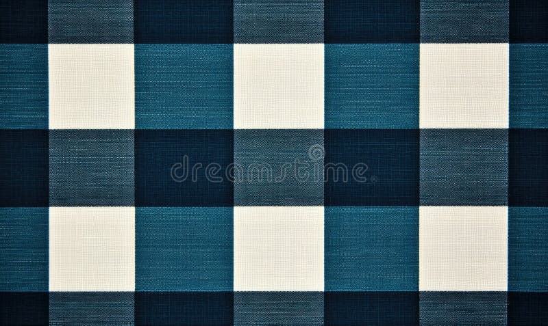 A Stylish Textile Pattern Featuring a Modern Blue and White Check ...