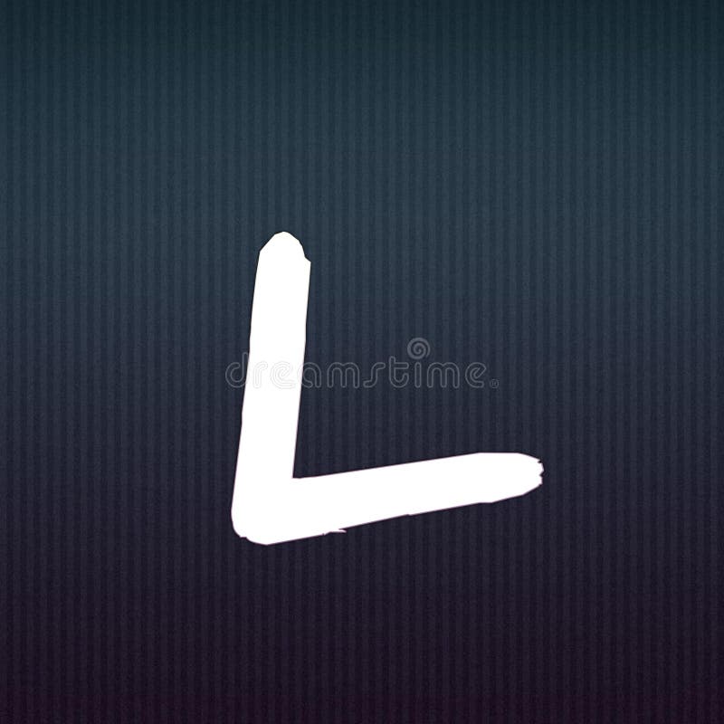 Stylish Texture Image of White L Alphabet Stock Illustration ...