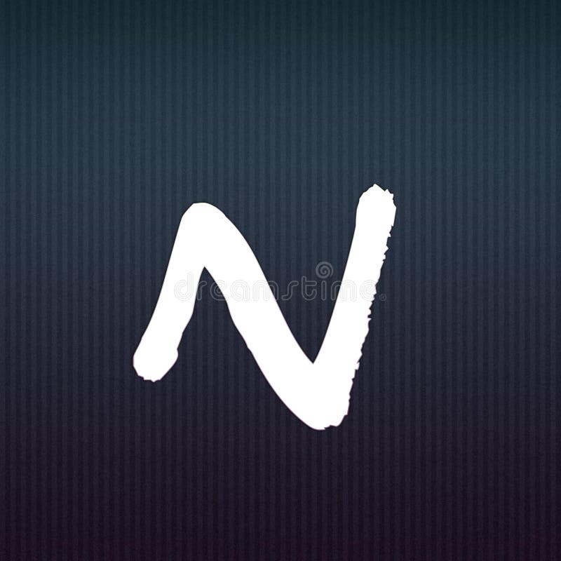 Stylish Texture Image of White N Alphabet Stock Illustration ...