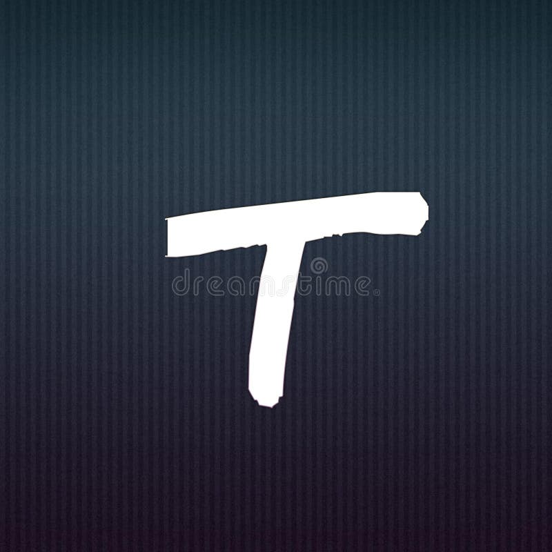 Stylish Texture Image of White T Alphabet Stock Illustration ...
