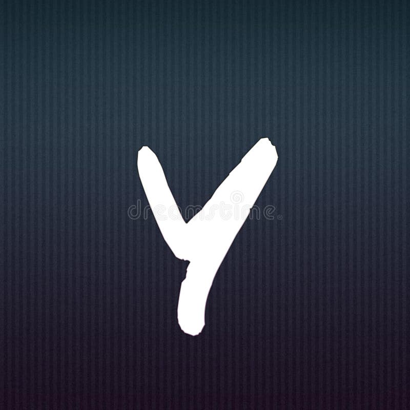 Stylish Texture Image of White Y Alphabet Stock Illustration ...