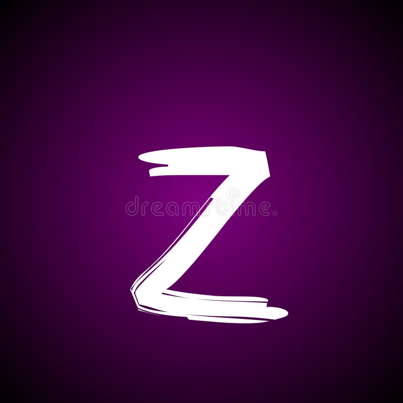 Stylish Texture Image of White Z Alphabet Stock Illustration ...