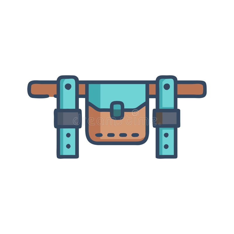 Stylish Tool Belt Design for DIY Projects Stock Illustration ...