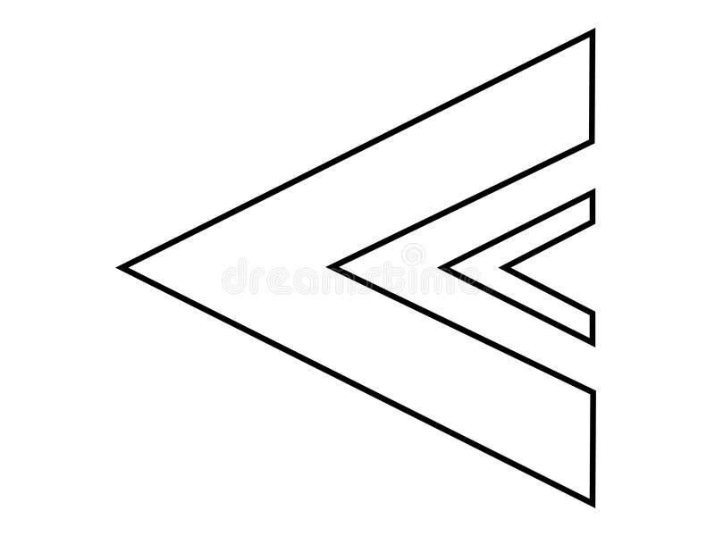 Stylish traingles twin stock illustration. Illustration of circle ...