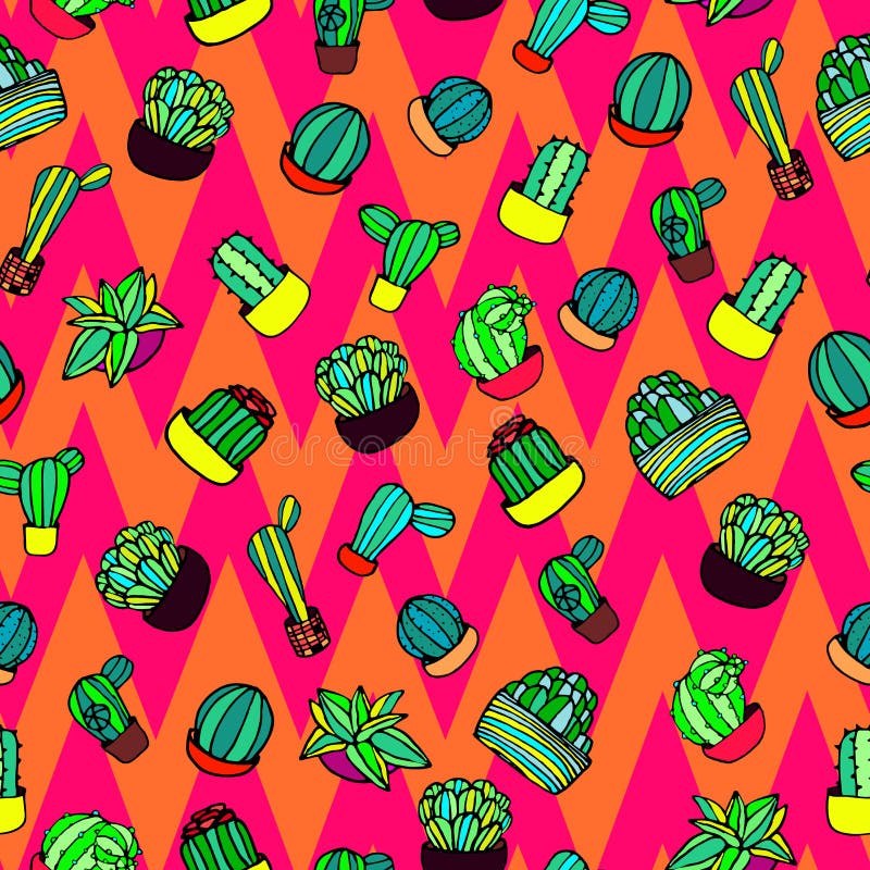 Retro Style Hand Drawn Beautiful Flowers Classic Design with Bright ...