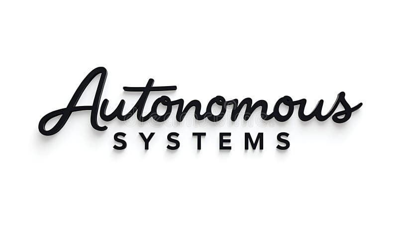 Stylish Typography Design Showcasing Autonomous Systems in a Modern ...