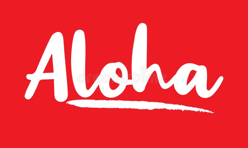 Aloha Wording Stock Illustrations – 10 Aloha Wording Stock ...