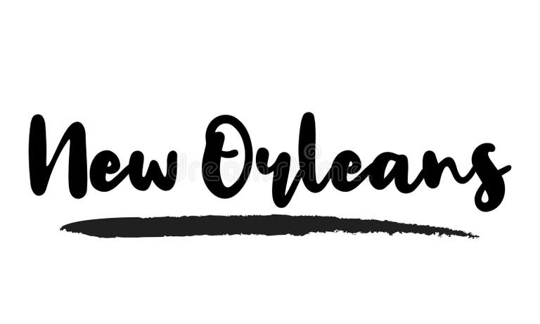 New Orleans Stylish Typography Text Lettering Phrase Vector Design ...