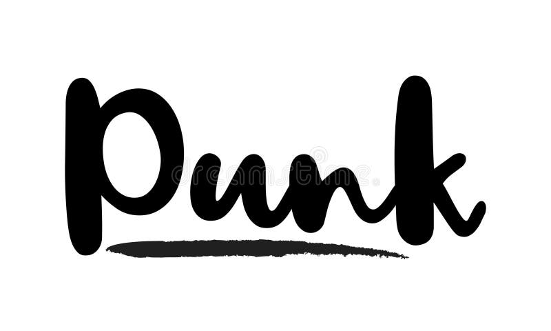 Punk Stylish Typography Text Lettering Phrase Vector Design Stock ...