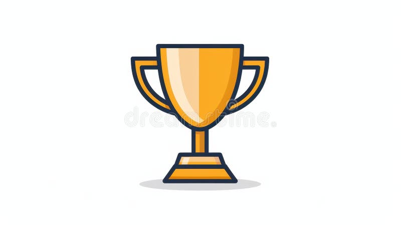 Stylish Vector Cup Design with Thin Lines for a Modern Winner Trophy ...