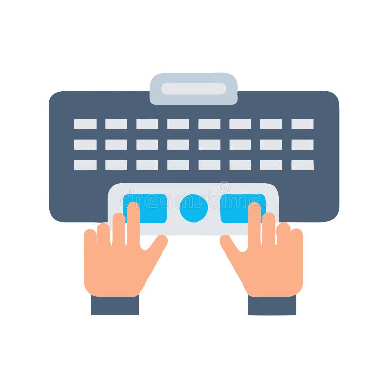 Stylish Virtual Keyboard for Modern Use Stock Vector - Illustration of ...