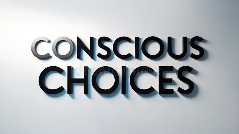 Stylish Wall Typography Presenting Conscious Choices in a Modern ...