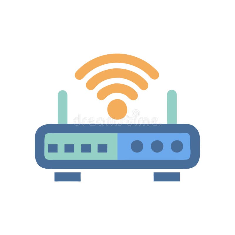 Stylish WAN Icon stock vector. Illustration of innovation - 351633201