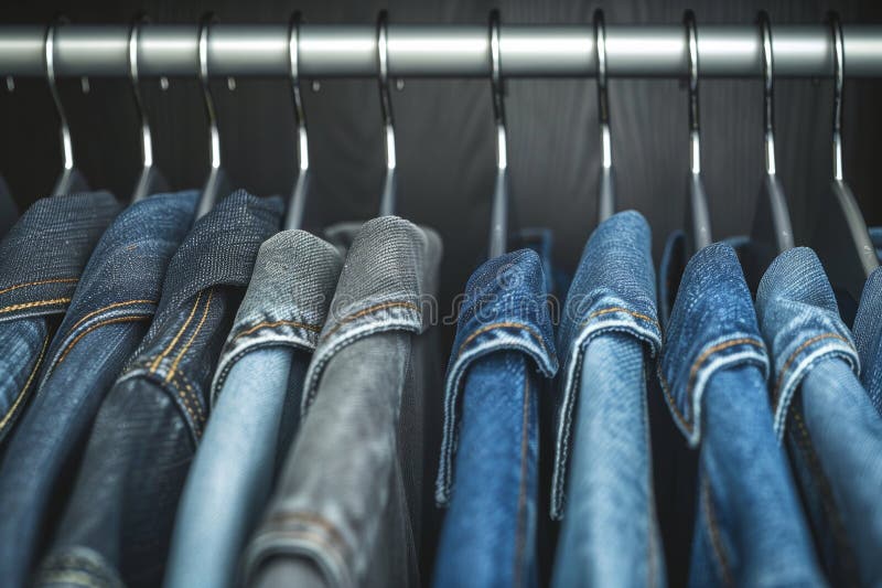 Stylish Wardrobe Showcasing a Colorful Array of Trendy Garments Neatly ...