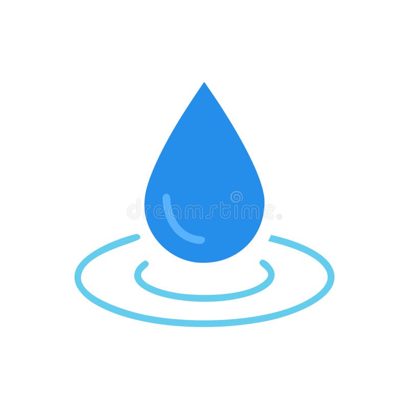 Stylish Water Drop Icon for Eco-Friendly Initiatives Stock Image ...