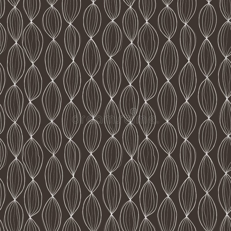 Stylish Wave Line Seamless Background. Stock Vector - Illustration of ...