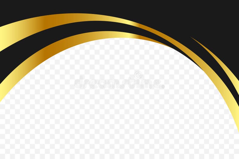 Stylish Wavy Black and Gold Vector Background Border Suitable for ...