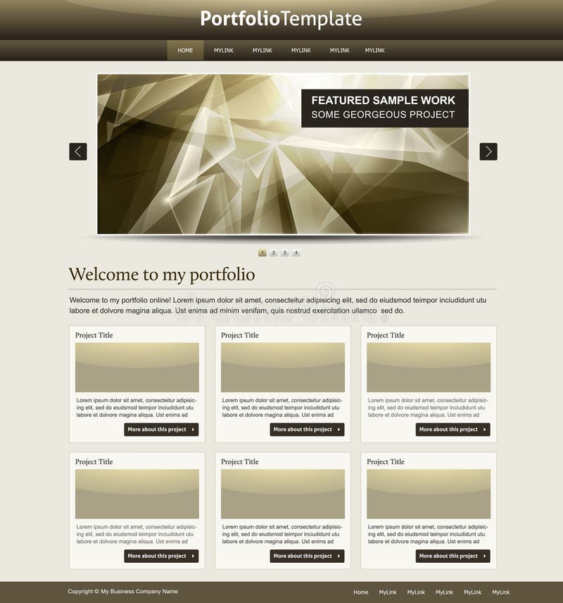 Stylish website template stock vector. Illustration of modern - 19133412