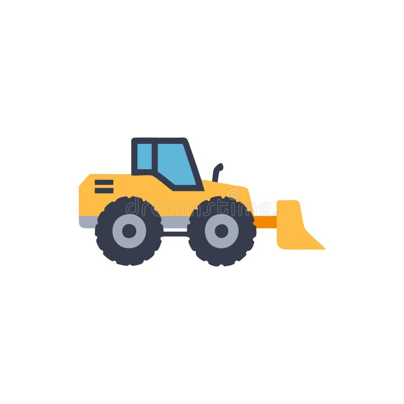 Stylish Wheel Loader Icon for Designers Stock Illustration ...