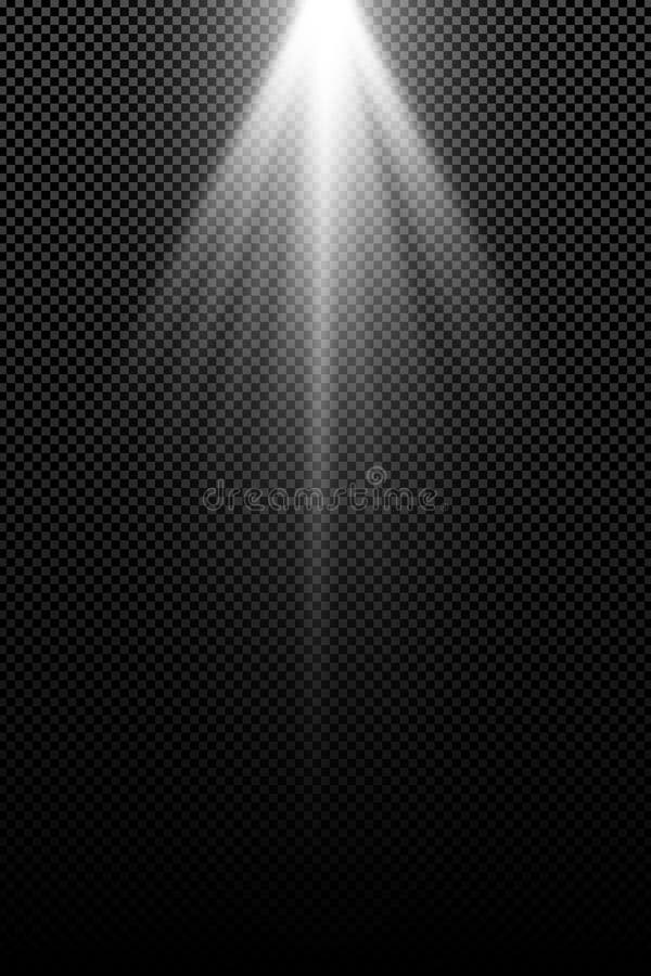 Stylish White Light Effect Isolated on a Transparent Background. White ...