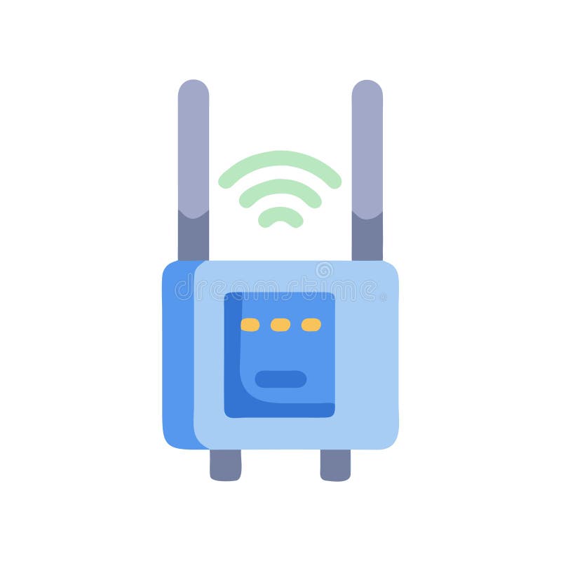 Stylish Wi-Fi Extender Icon Stock Illustration - Illustration of icon ...