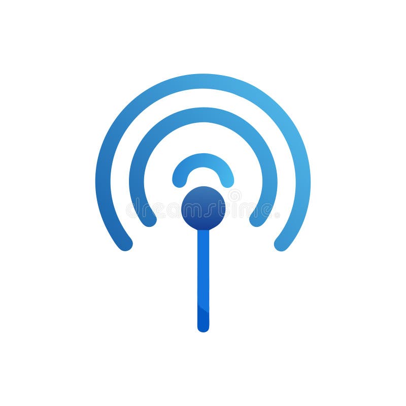Stylish Wi-Fi Icon for Digital Solutions Stock Photo - Illustration of ...