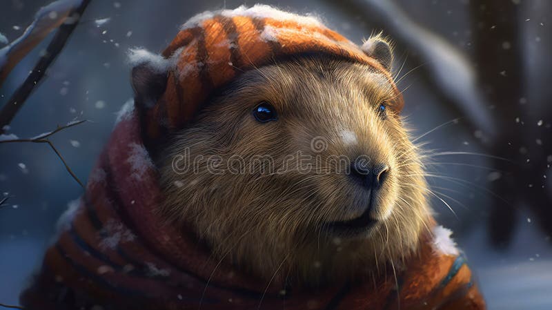 Winter Capybara Stock Illustrations – 145 Winter Capybara Stock ...