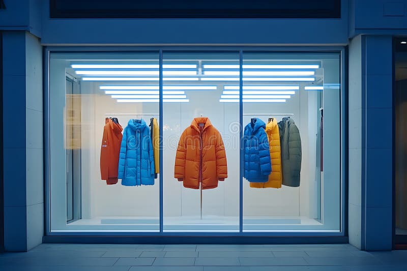 AI-Generated Winter Fashion Display Stock Illustration - Illustration ...