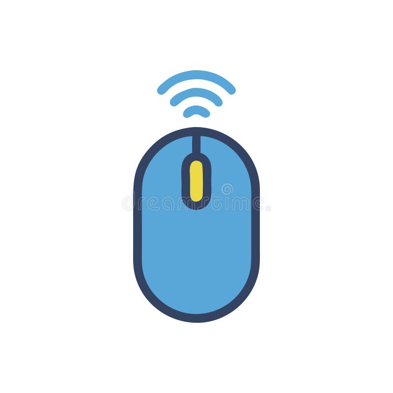 Stylish Wireless Mouse for Modern Devices Stock Photo - Illustration of ...
