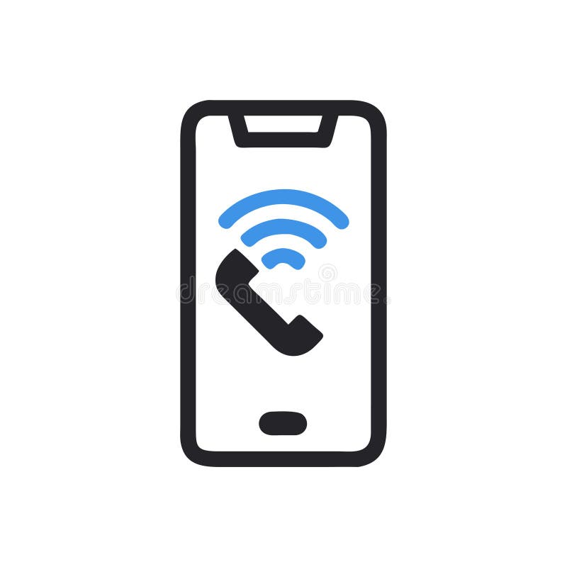 Stylish Wireless Phone Icon for Modern Users Stock Vector ...