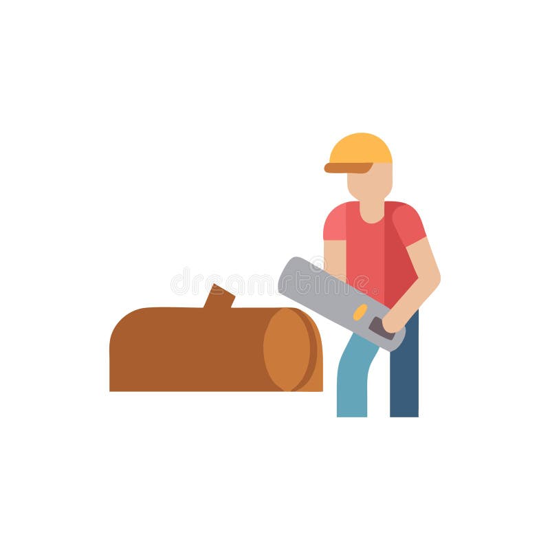 Stylish Wood Cutter Graphic for Designers Stock Illustration ...