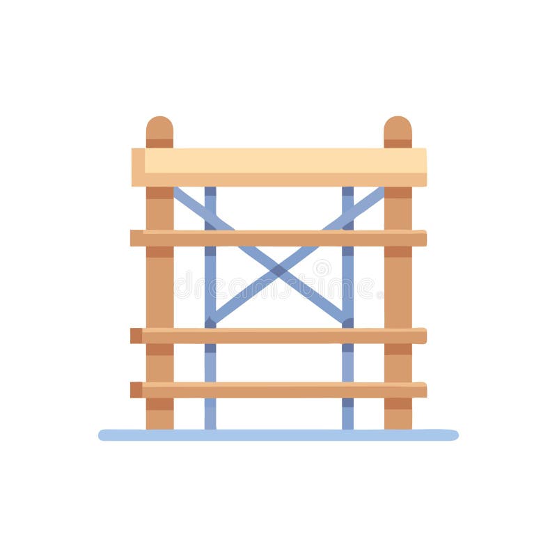 Stylish Wooden Scaffold Graphic for Designers Stock Photo ...