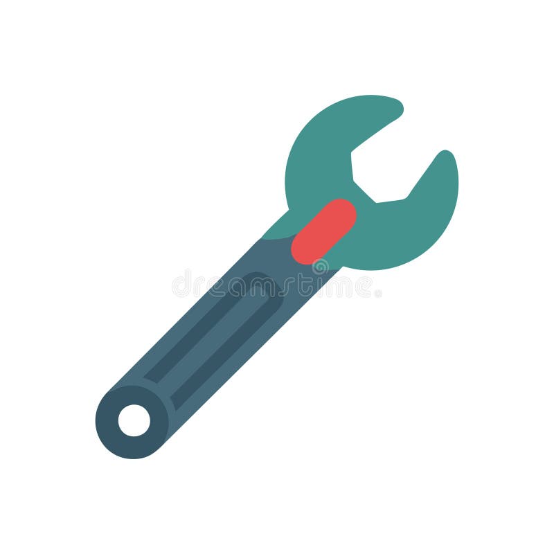 Stylish Wrench Design for Modern Mechanics Stock Illustration ...